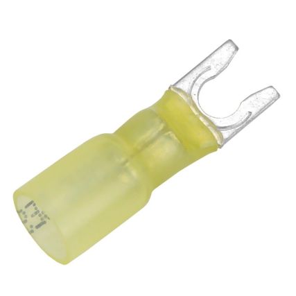 Pacer 12-10 Awg Heat Shrink Spade Terminal - #10 Stud Size - 25 Pack